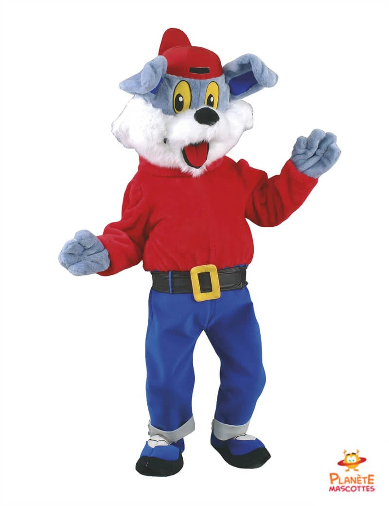 Rapper dog mascot costume and customized mascots - Planète Mascottes