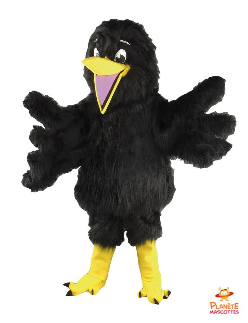 Raven mascot costume and customized mascots - Planète Mascottes