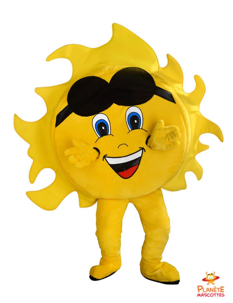 Disfraz de mascota del sol y mascotas a medida - Planète Mascottes