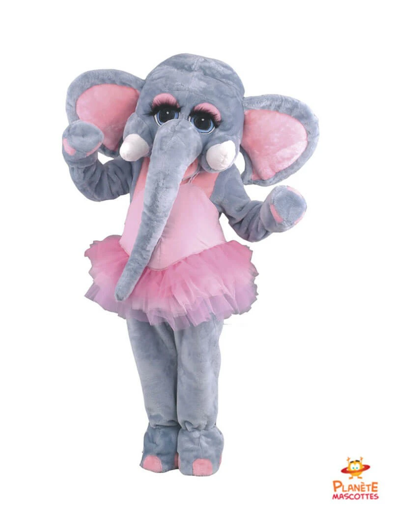 Elephant mascot costume and customized mascots - Planète Mascottes