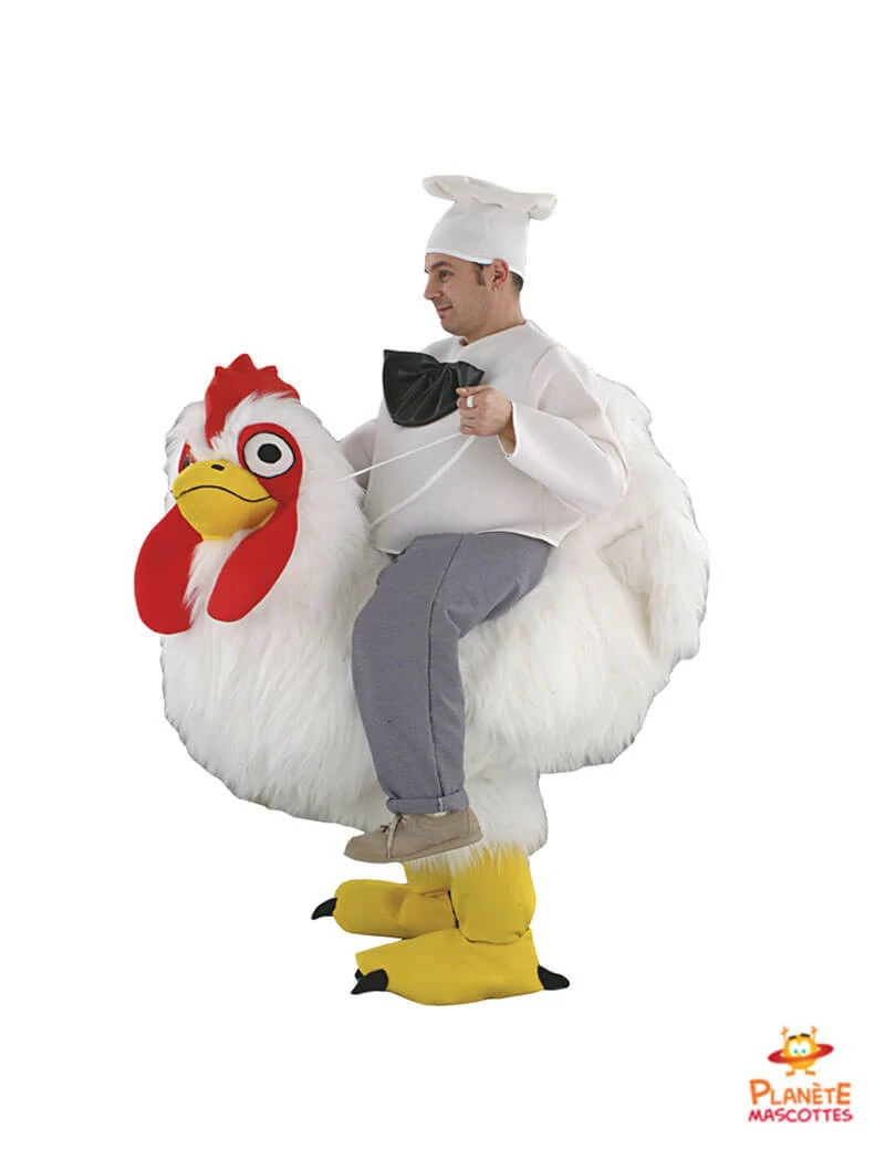 Disfraz de pollo mascota y mascotas a medida- Planète Mascottes