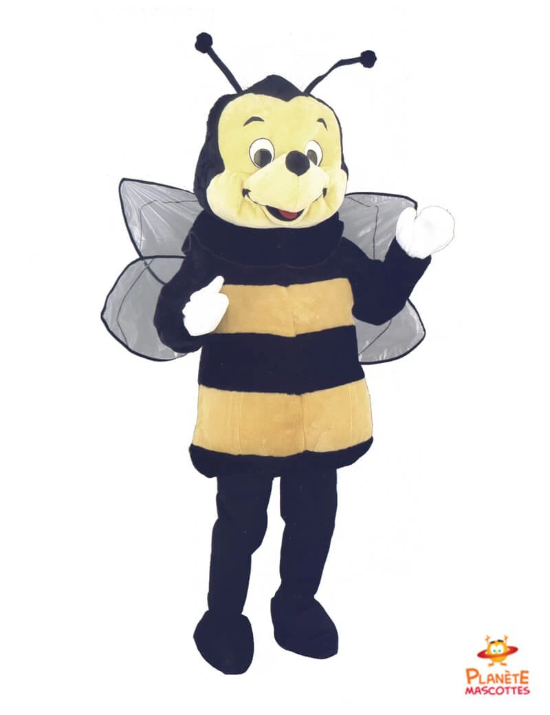 Bee mascot disguise and customized mascots - Planète Mascottes