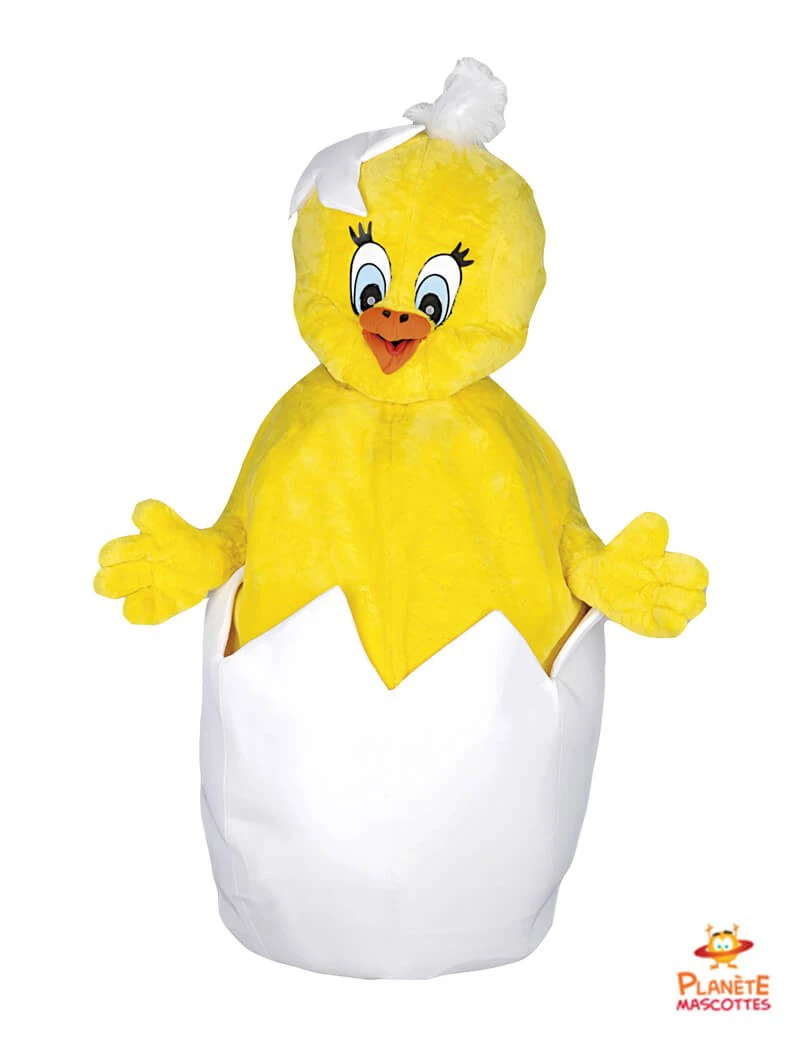 Shell chick mascot and customized mascots - Planète Mascottes