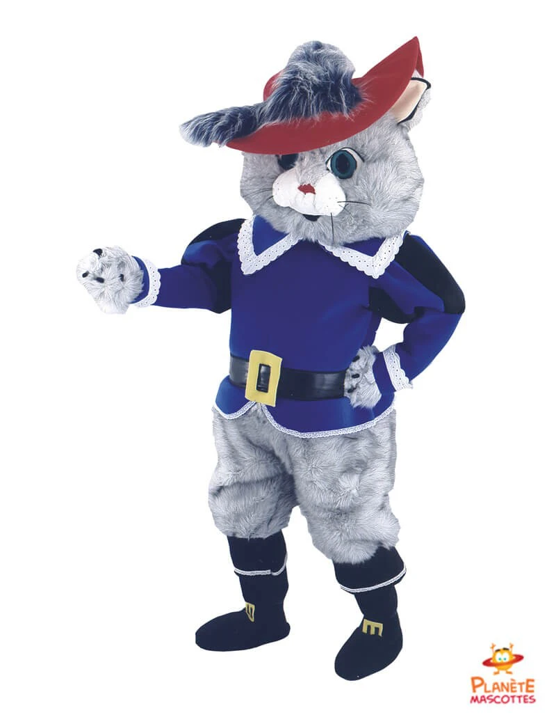 Mascot Le Chat Botté and customized mascots - Planète Mascottes